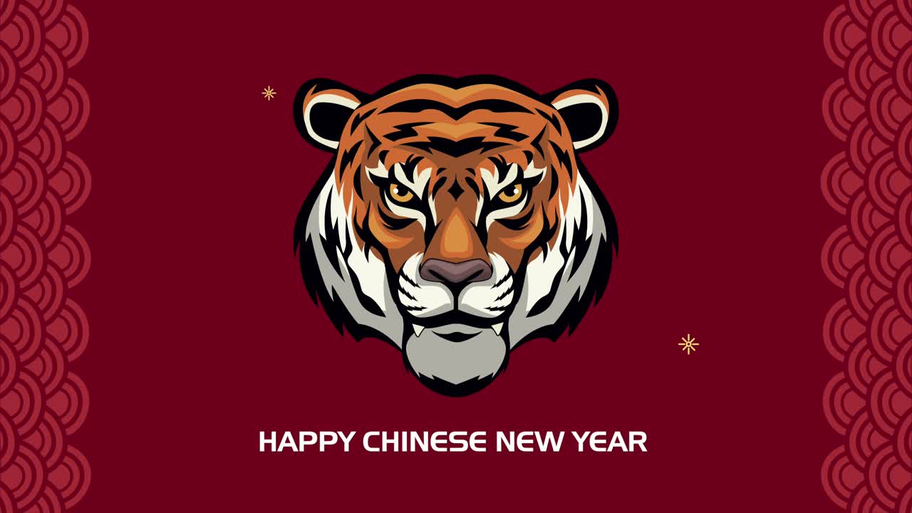 Chinese new year animation with | Premium Stock Video Footage