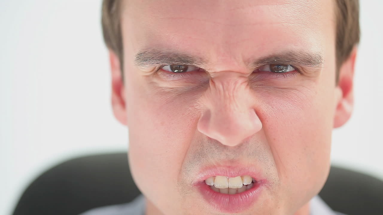 Premium stock video - Serious man showing his anger