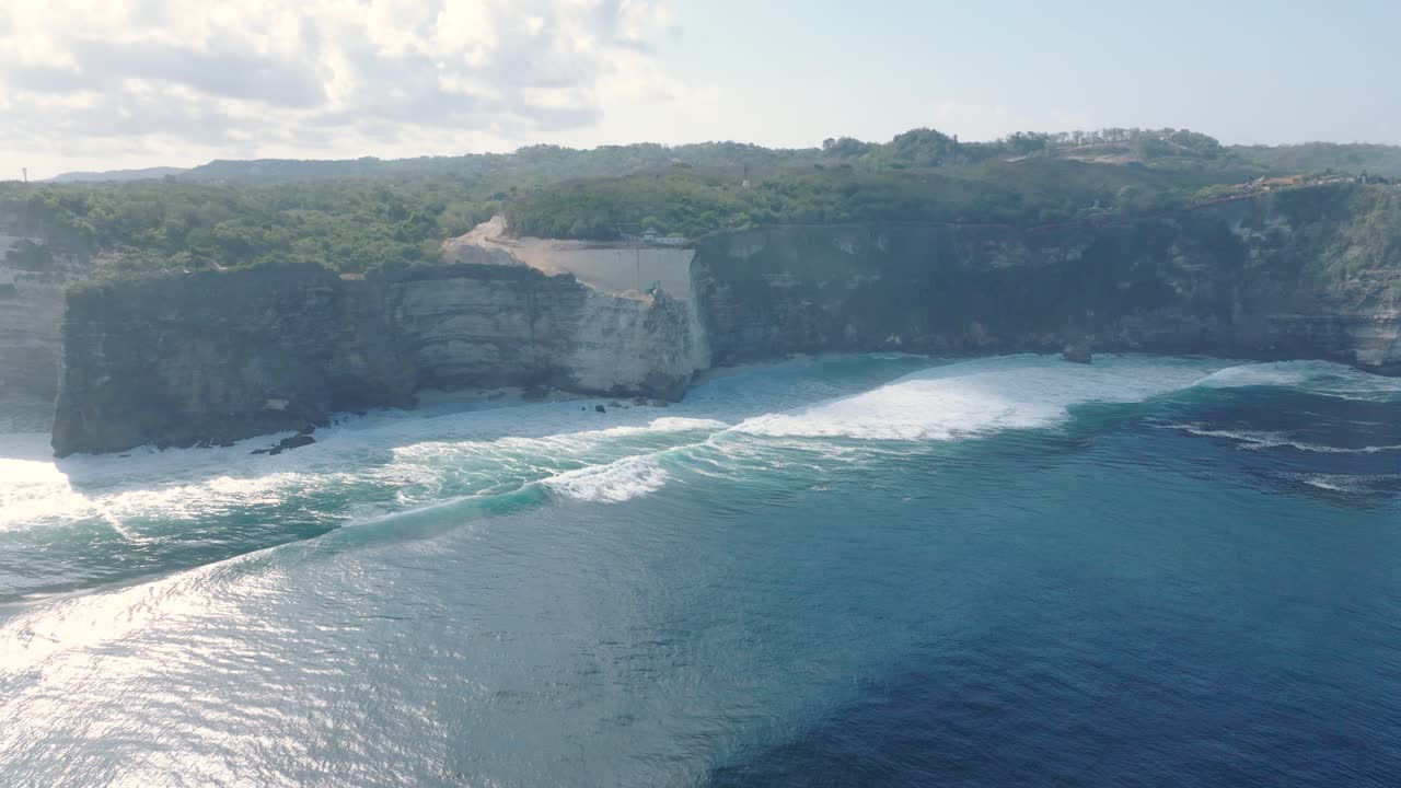 Drone Video of Environmental Destruction of the Limestone Cliffs near ...
