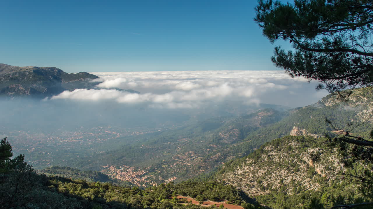 Free stock video - Mallorca above clouds 4k 0