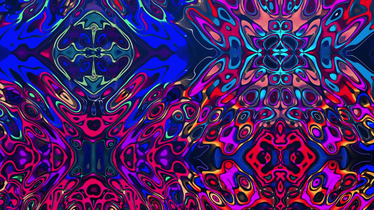 Premium stock video - Psychedelic trippy trance abstract computerized ...