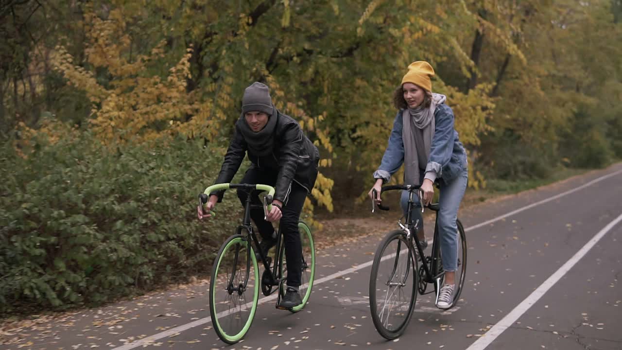 Free stock video - Two bicycle