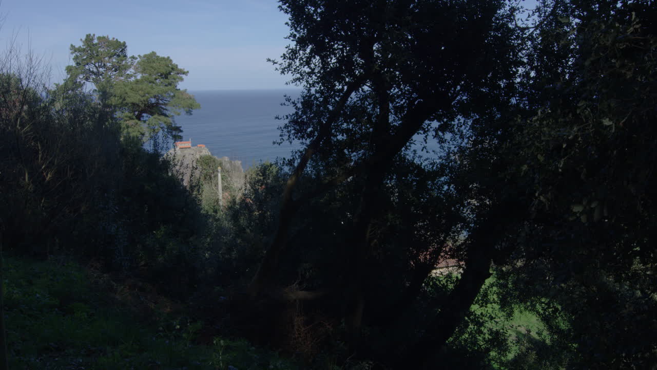 Church On Top Of Gaztelugatxe In Spain’s Basque Country Appears Through ...