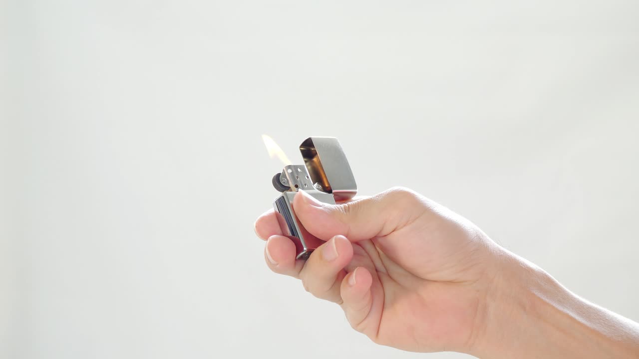 Ignite Lighter With Thumb For Smoker Free Stock Video Footage Download ...