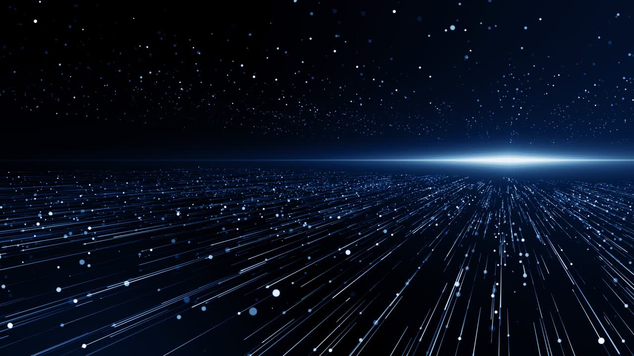 Particles Blue dust abstract light bokeh motion titles cinematic ...