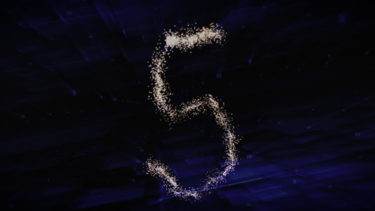 Glowing countdown video | Premium Stock Video Footage