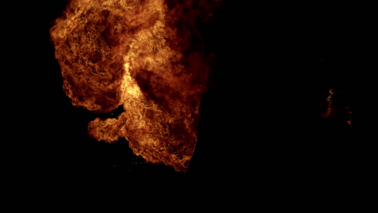 Premium stock video - Combustion explosion overlay