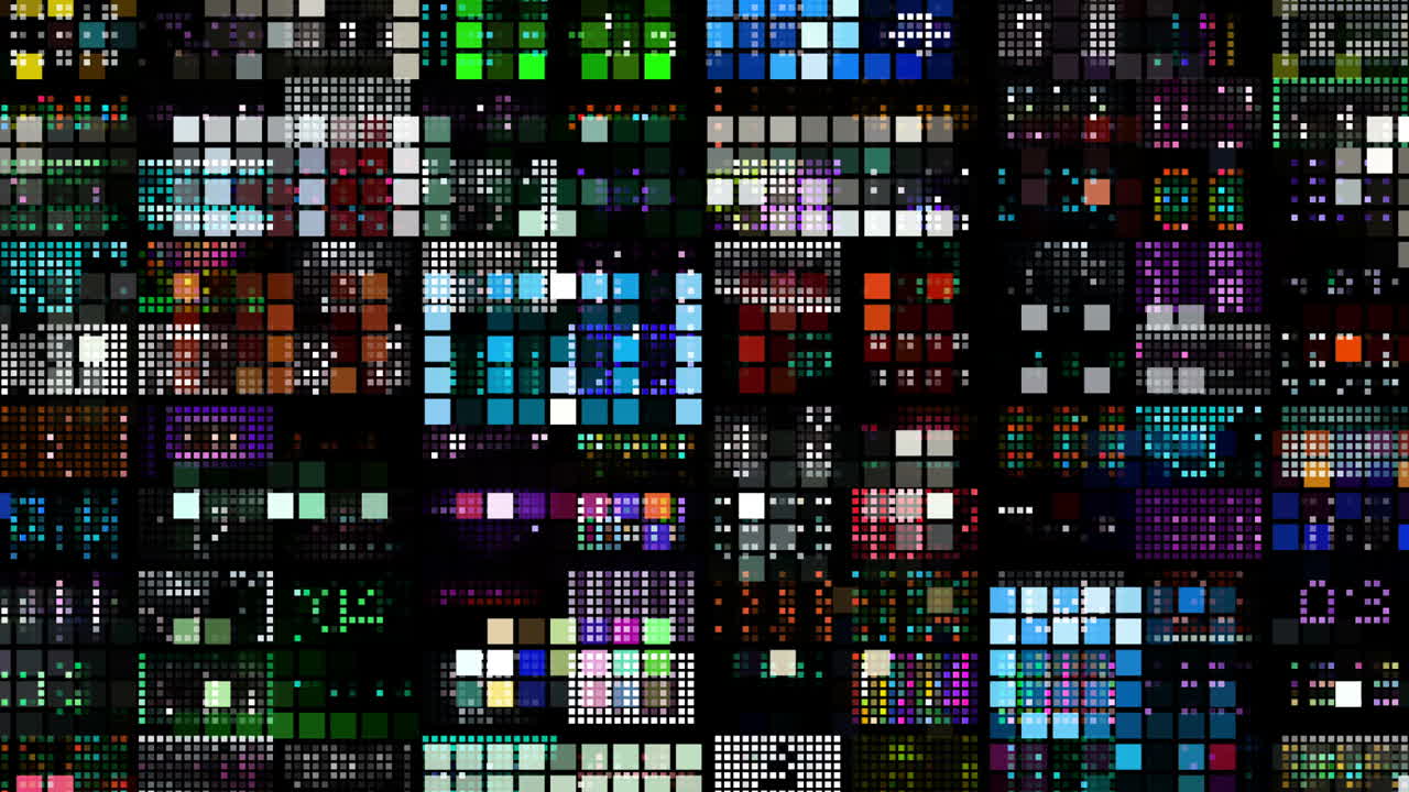 Premium stock video - Led squares 000