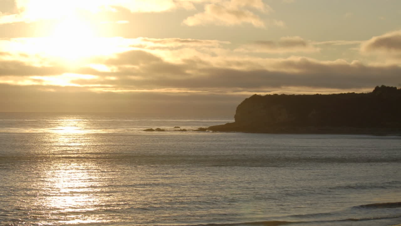 Premium stock video - Zoom in time lapse of sun setting over the ...