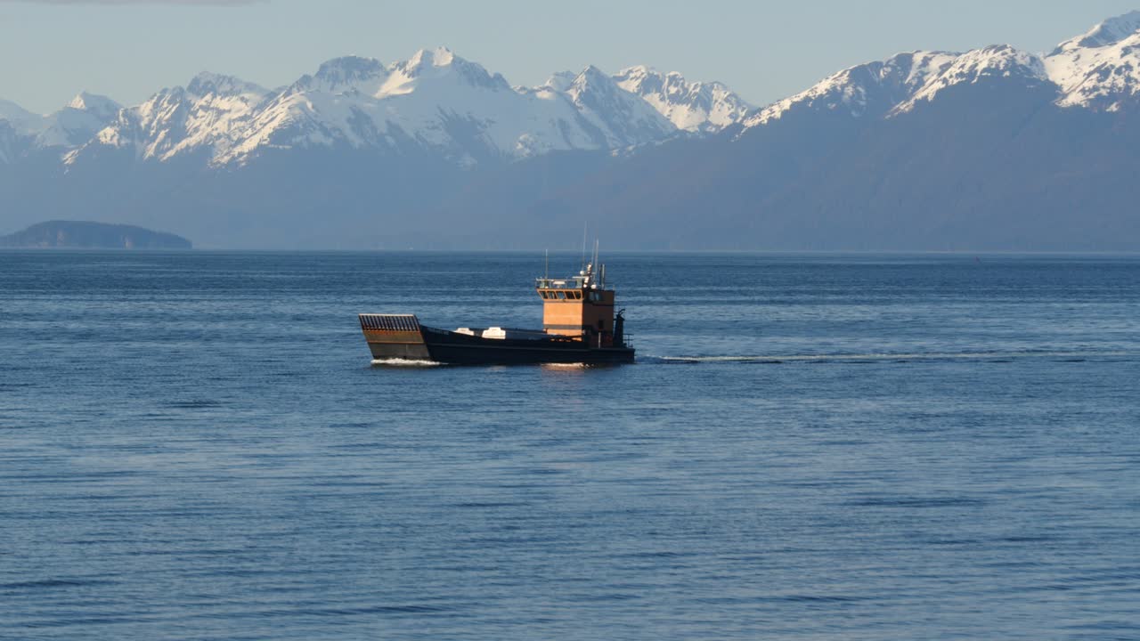 Canada inside passage,, icy strait point inian island, working troller ...