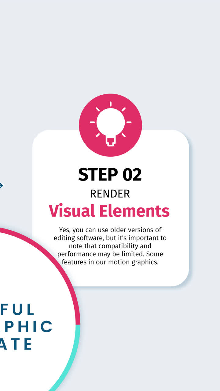 Steps to Create Motion Graphics | Vidéo de stock Premium