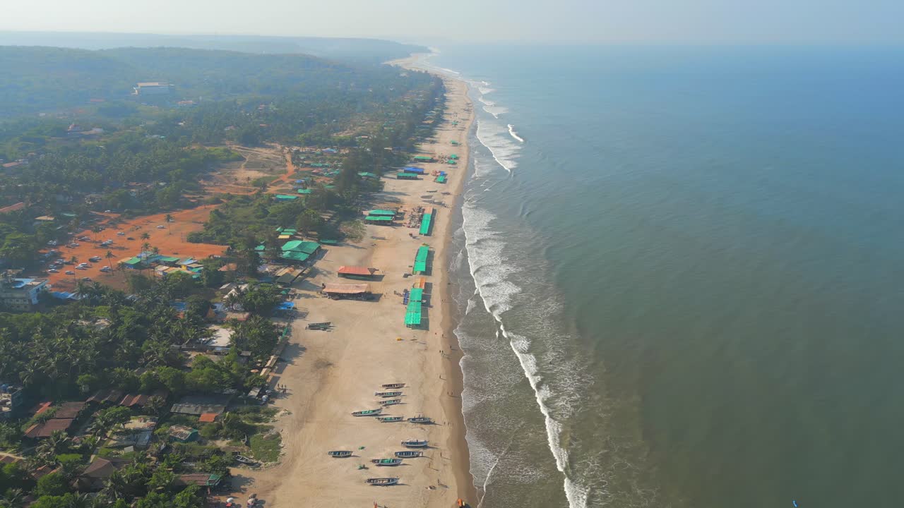 Chapora Beach Top View In Goa India Free Stock Video Footage Download Clips