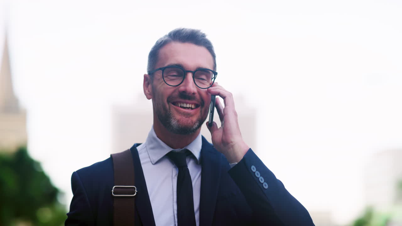 He's always just a call away Premium Stock Video Footage