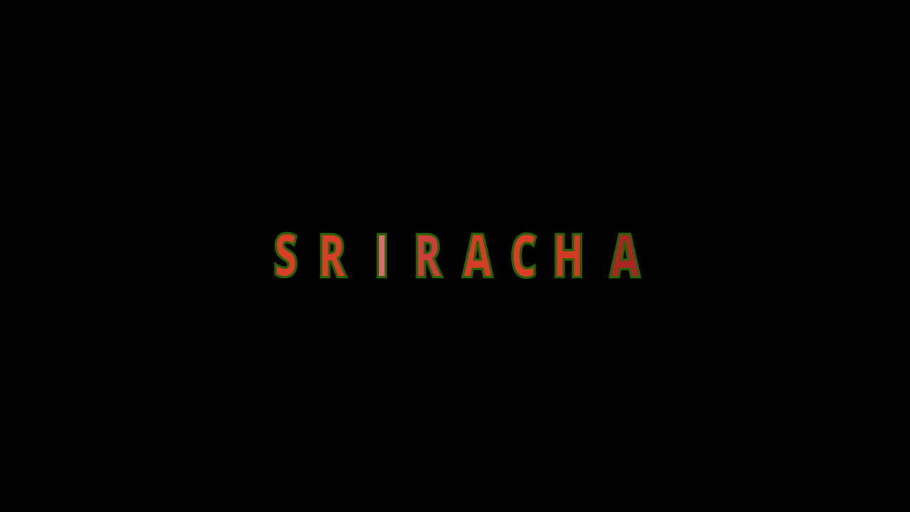 Sriracha red jumping text effect with tomatoes icons - text animation ...