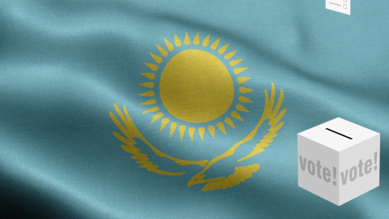 Ballots fly to box for Kazakhstan selection - Ballot box in front of ...