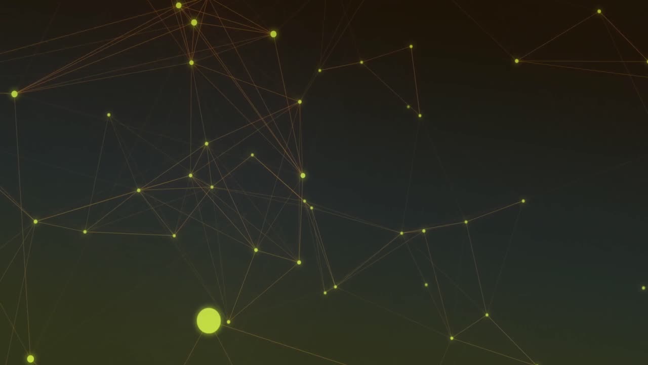 Premium stock video - Animation of network of connections with glowing ...