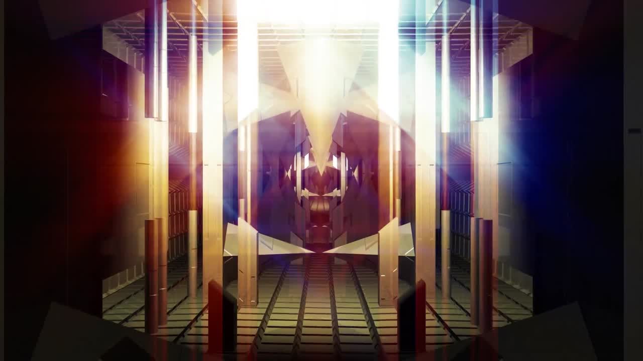 Moving down corridor animation | Premium Stock Video Footage