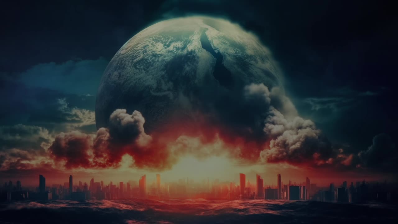Premium stock video - Planet earth in global destruction of climate ...