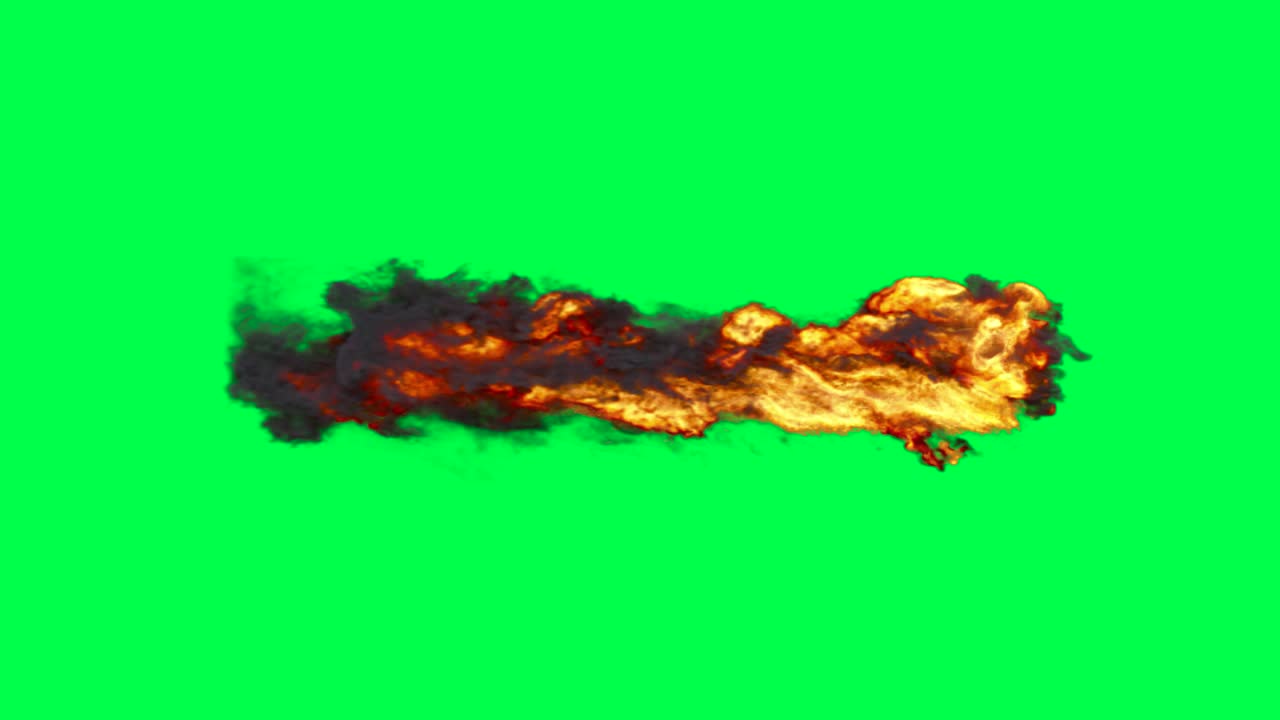Fire Explosion Green Screen Effect | Premium Stock Video Footage