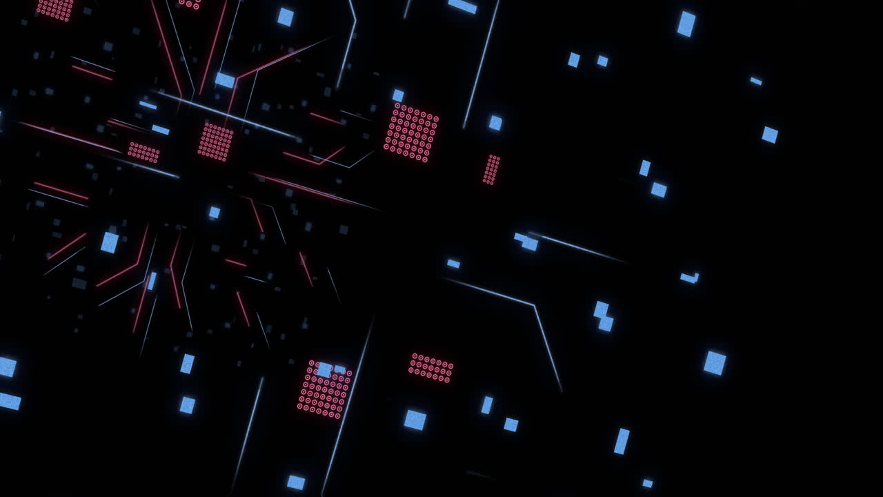 Animation Of Circuit Board With Data Processing Over Diverse People ...