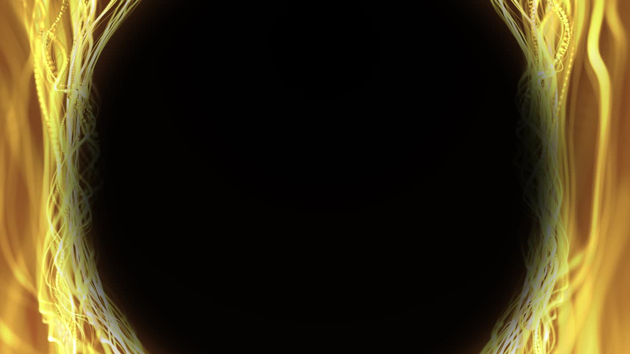 Abstract frame magic golden particles Green Screen Loop Animation ...